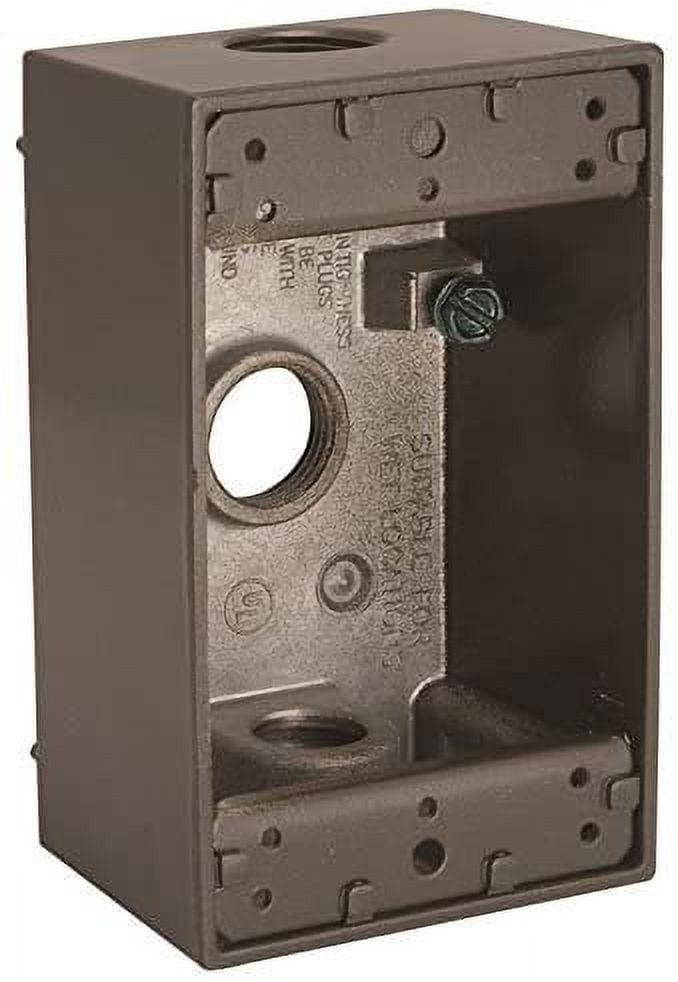 1-Gang 3 1/2 in. Hole Box - Bronze - Walmart.com
