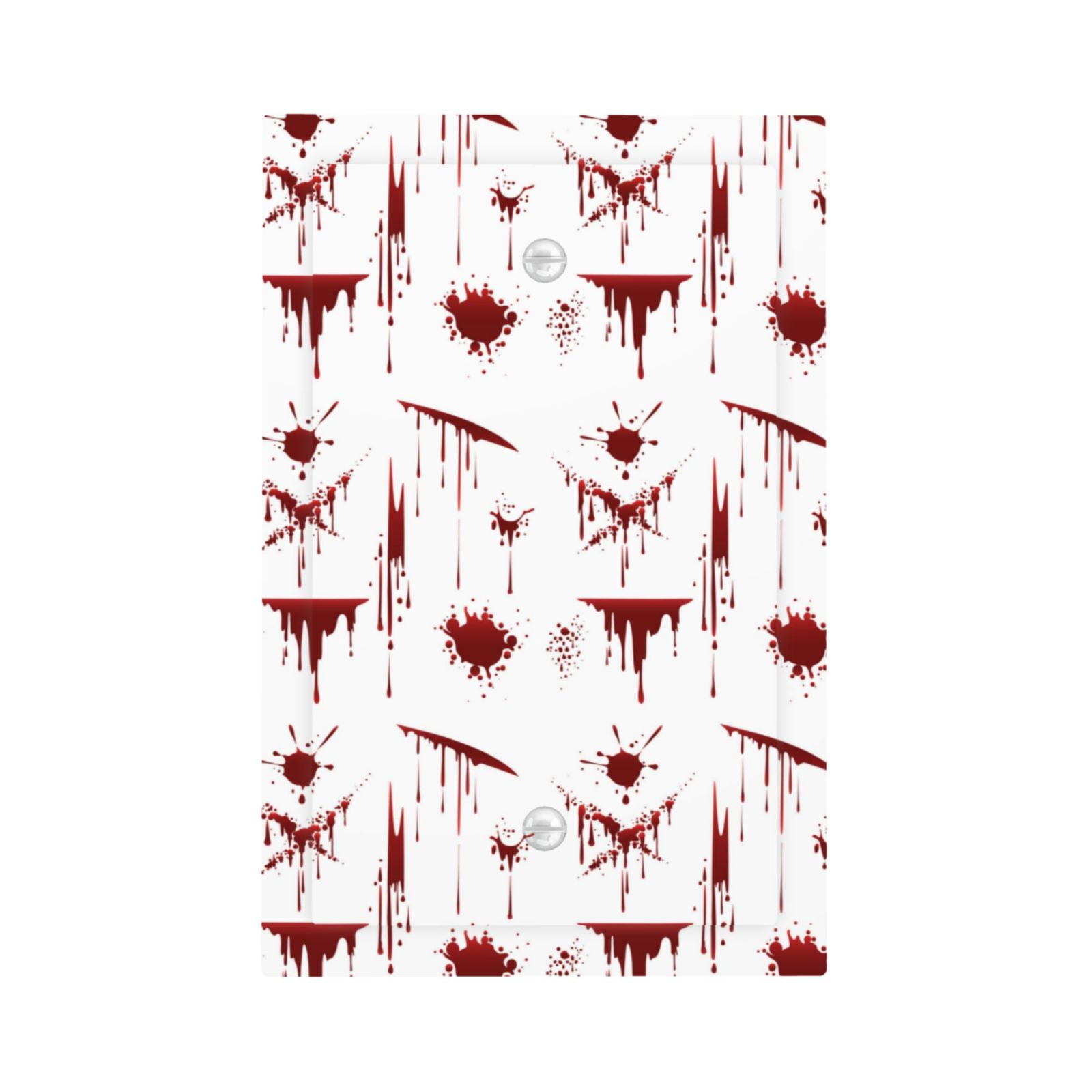 1-Gang Blank Wall Plate, Bloody Horror Scruffy Splatter Prints Plate ...