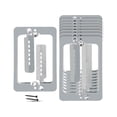 1-Gang Drywall Bracket Steel Low Voltage Cat6 Ethernet Cable Wall ...