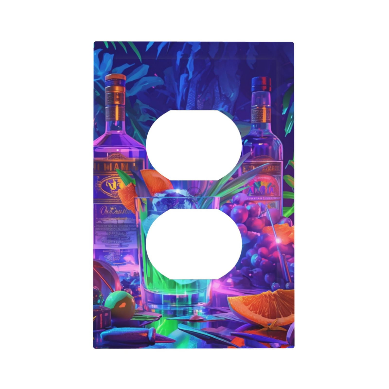 1-Gang Duplex Outlet Wall Plate for Bedroom Room Bathroom Decorative ...