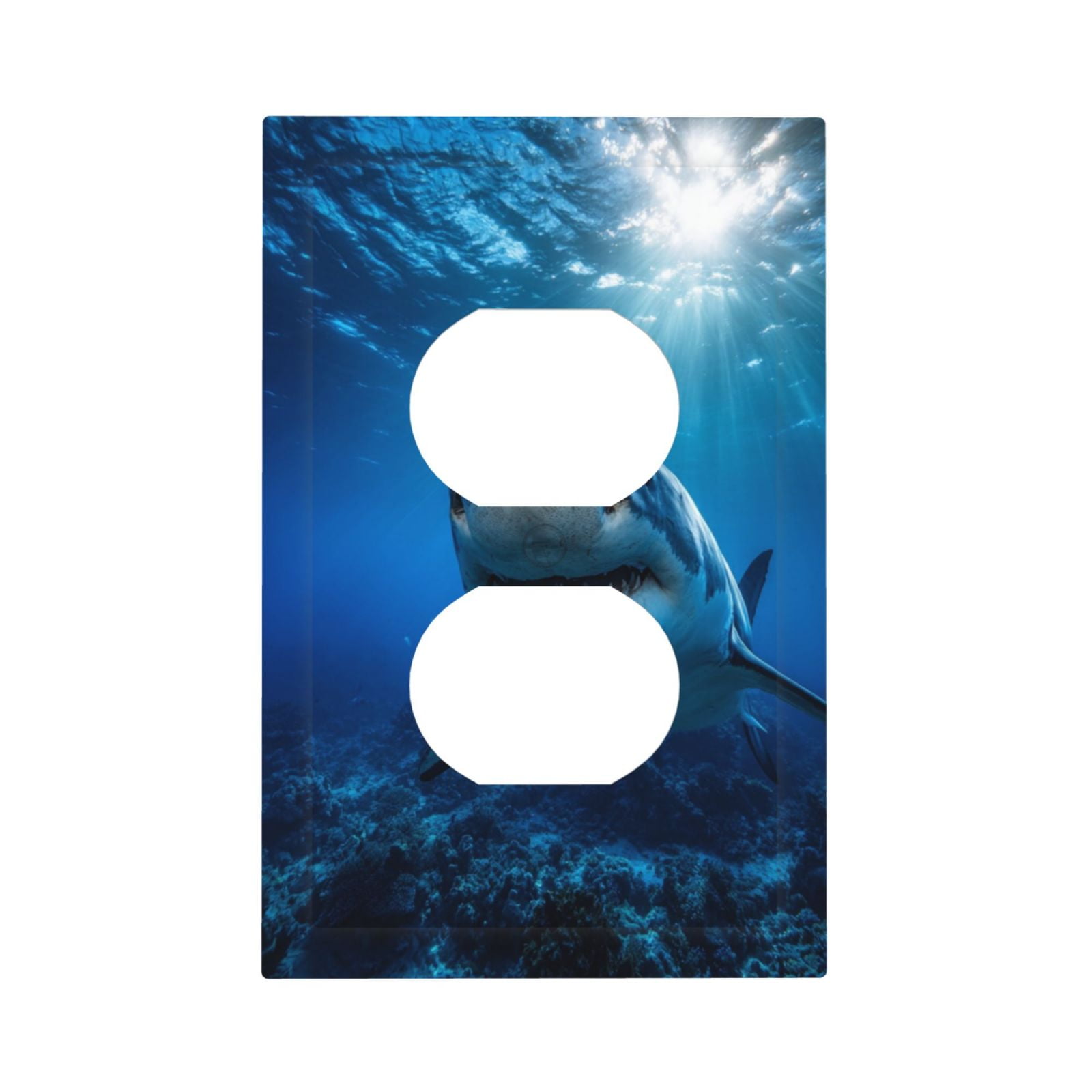 1-Gang Duplex Outlet Wall Plate for Bedroom Room Bathroom Decorative ...