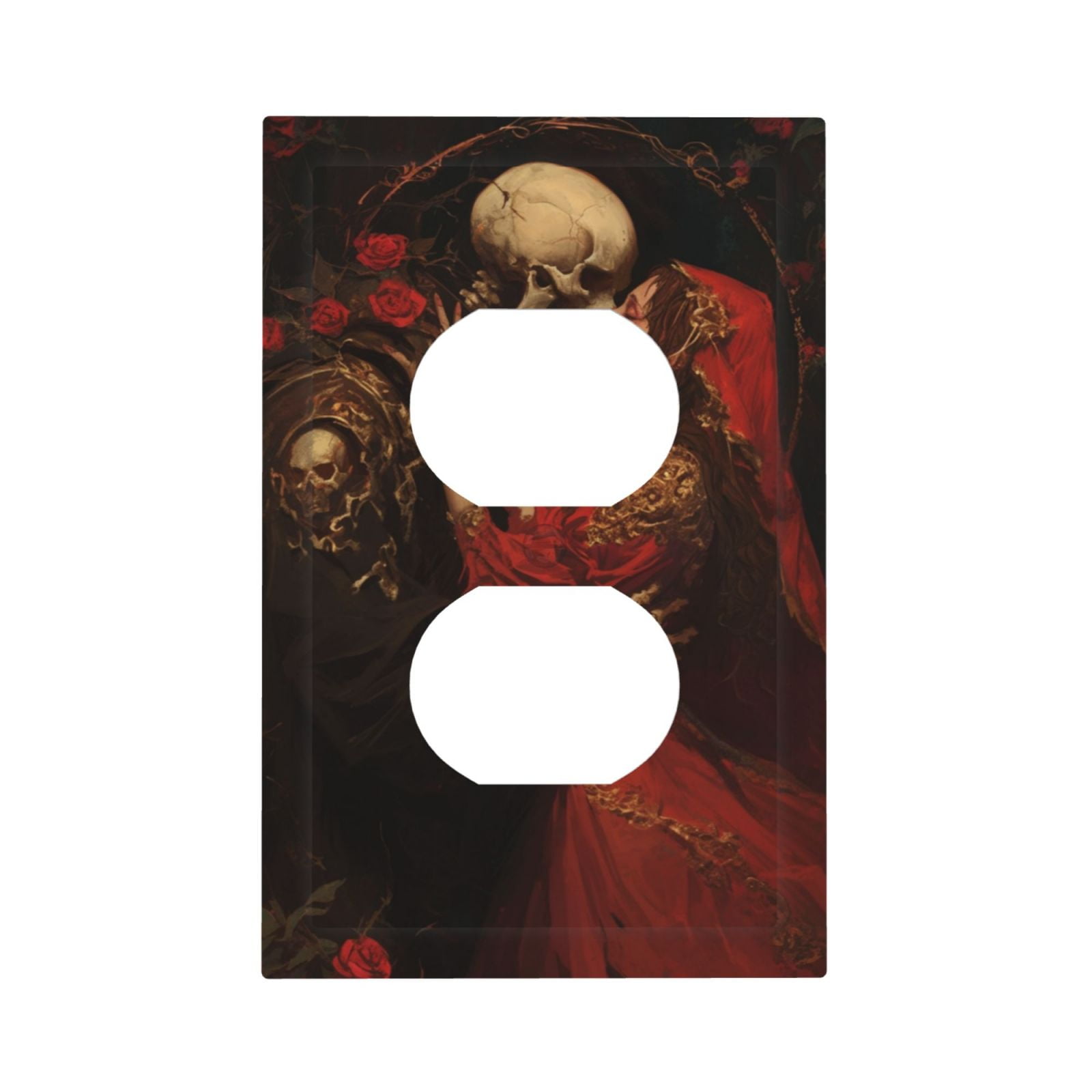 1-Gang Duplex Outlet Wall Plate for Bedroom Room Bathroom Decorative ...