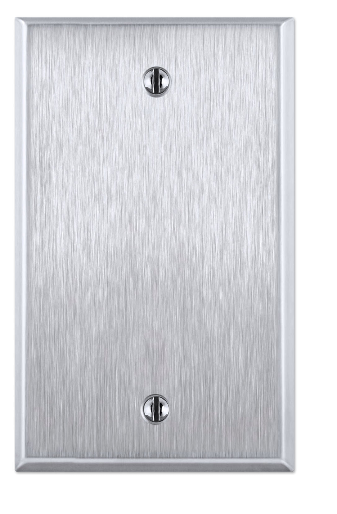 1 Gang Electrical Box Blank Cover Plate, Blank (no holes) Stainless ...
