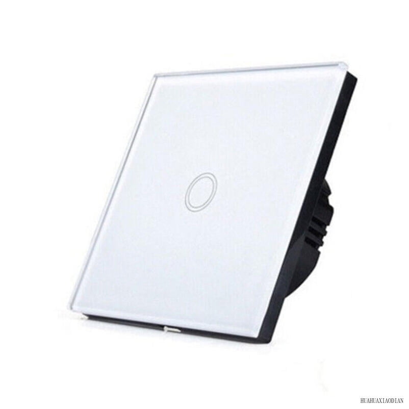 1 Gang Light Touch Switch Tempered Glass LED Panel Wall Screen Smart ...