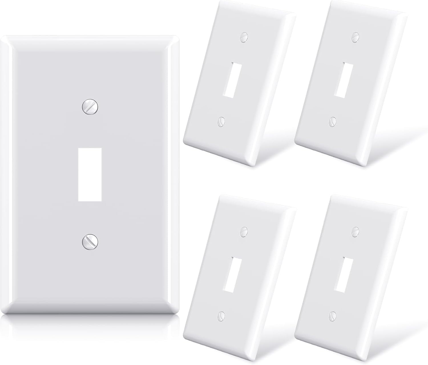 1-Gang Mid Size Toggle Switch Covers, Light Switch Wall Plate ...