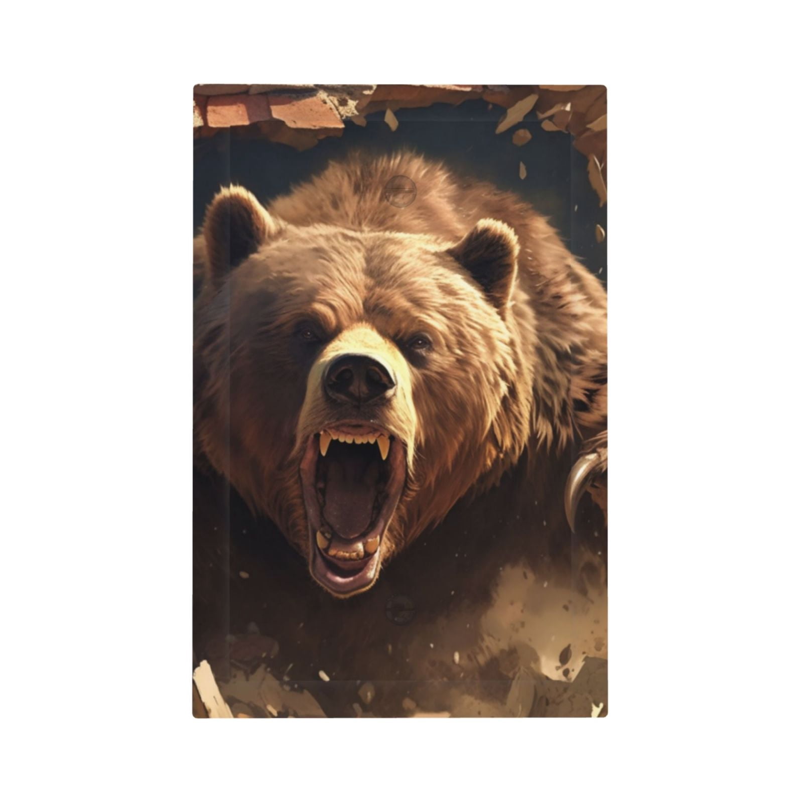 1-Gang No Blank Wall Plate for Bedroom Room Bathroom Decorative, Bear ...