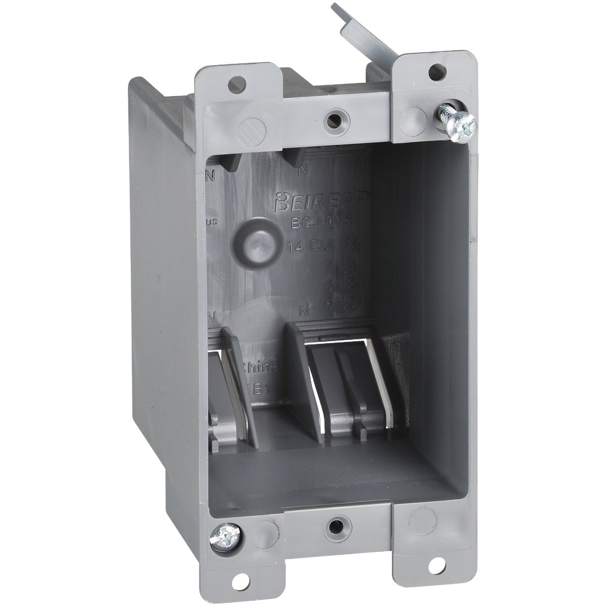 1-Gang PVC Molded Old Work Wall Electrical Box, 14 Cu. In. BCJ-006 ...