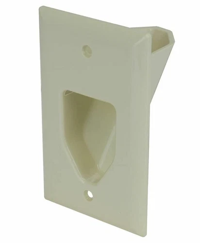 1 Gang Recessed Low Voltage Wall Plate Pass Through Hdmi Video Cable ...