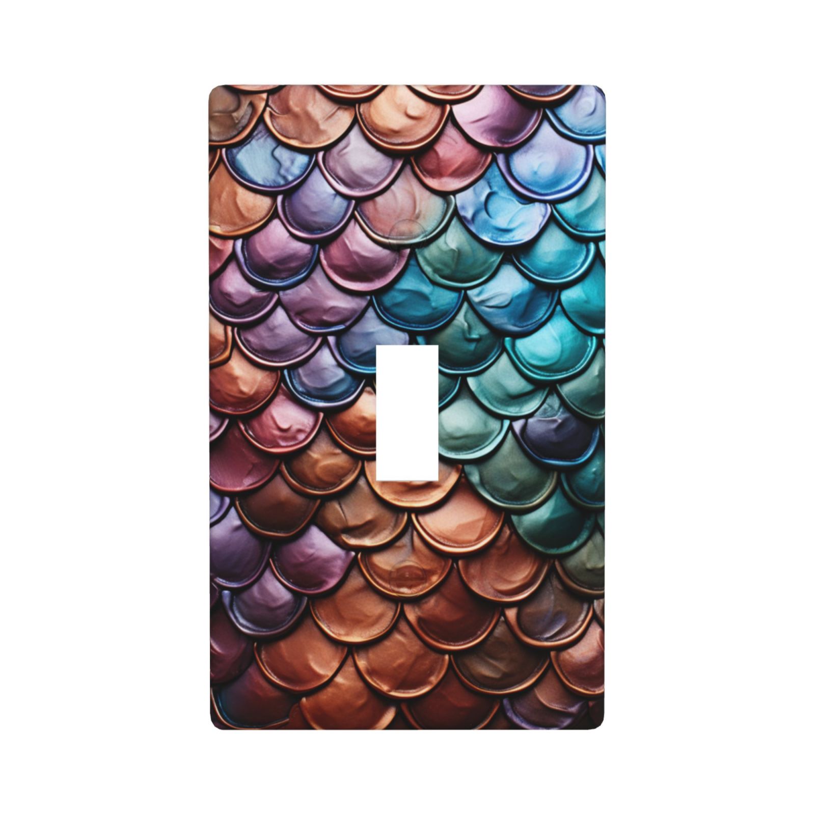 1-Gang Toggle Wall Plate Single Light Switch Cover - Mermaid Scales ...