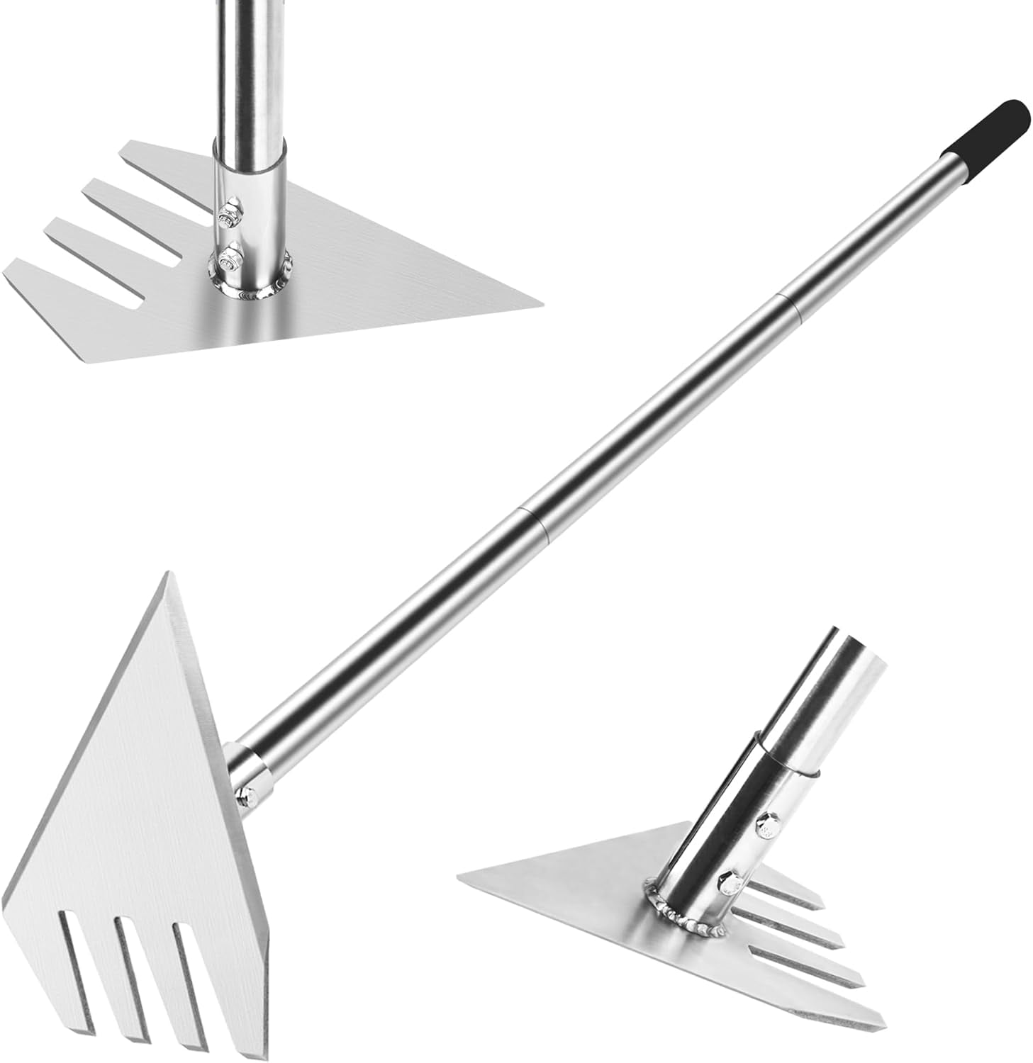 in 1 Garden Tool Lengths Adjustable Garden Hoe Stainless Steel Blade ...