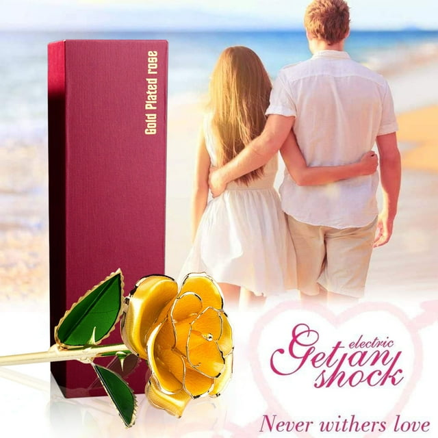 1*Gold-Plated Rose Clearance! Gold Dipped Rose Gold Rose with ...