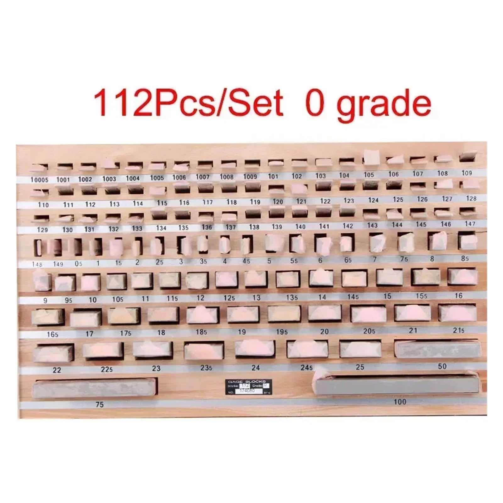 1 Grade 0 Grade Inspection Block Gauge Test Caliper Blocks Measurement ...