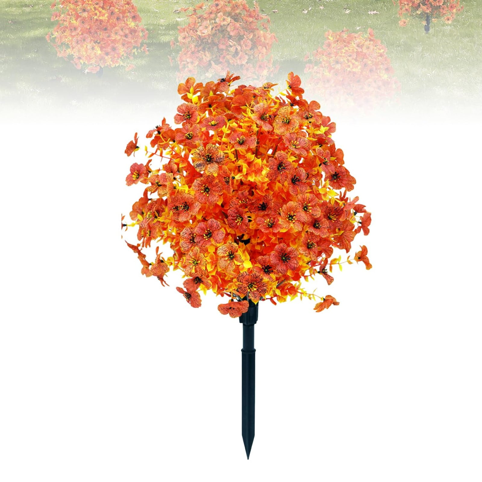 1*Ground Socket Artificial Boxwood Topiary Flowers with for Outdoor ...