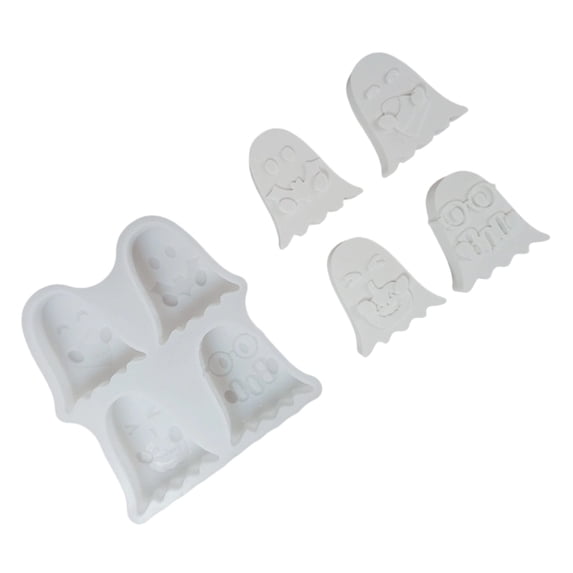 1. Halloween Silicone Molds 4 Cavities for Soap Chocolate Epoxy Resin ...