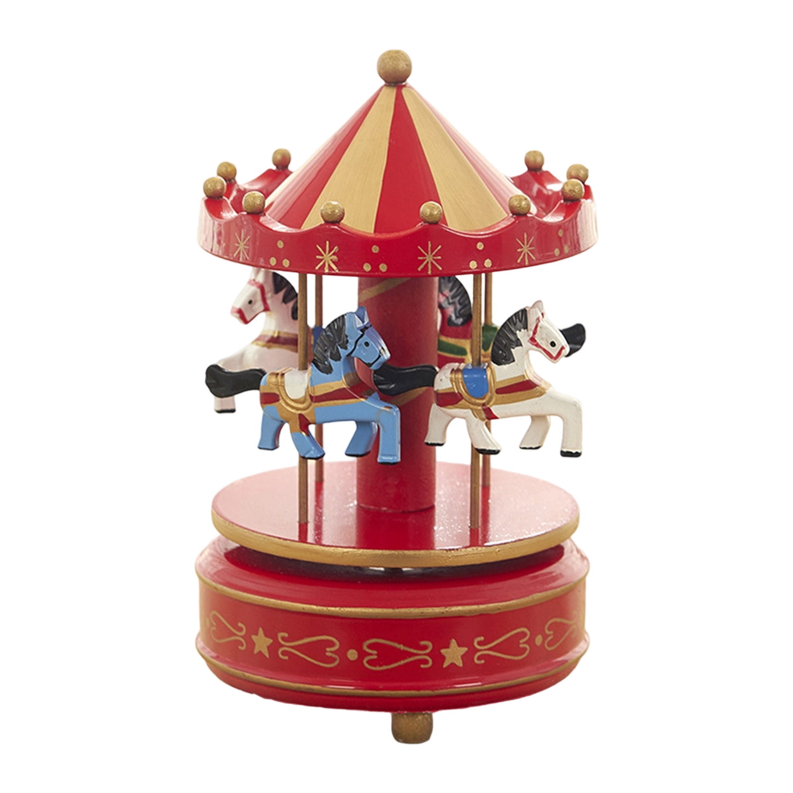 1. Hand-Wound Christmas Carousel Music Box with Melodies, Elegant ...