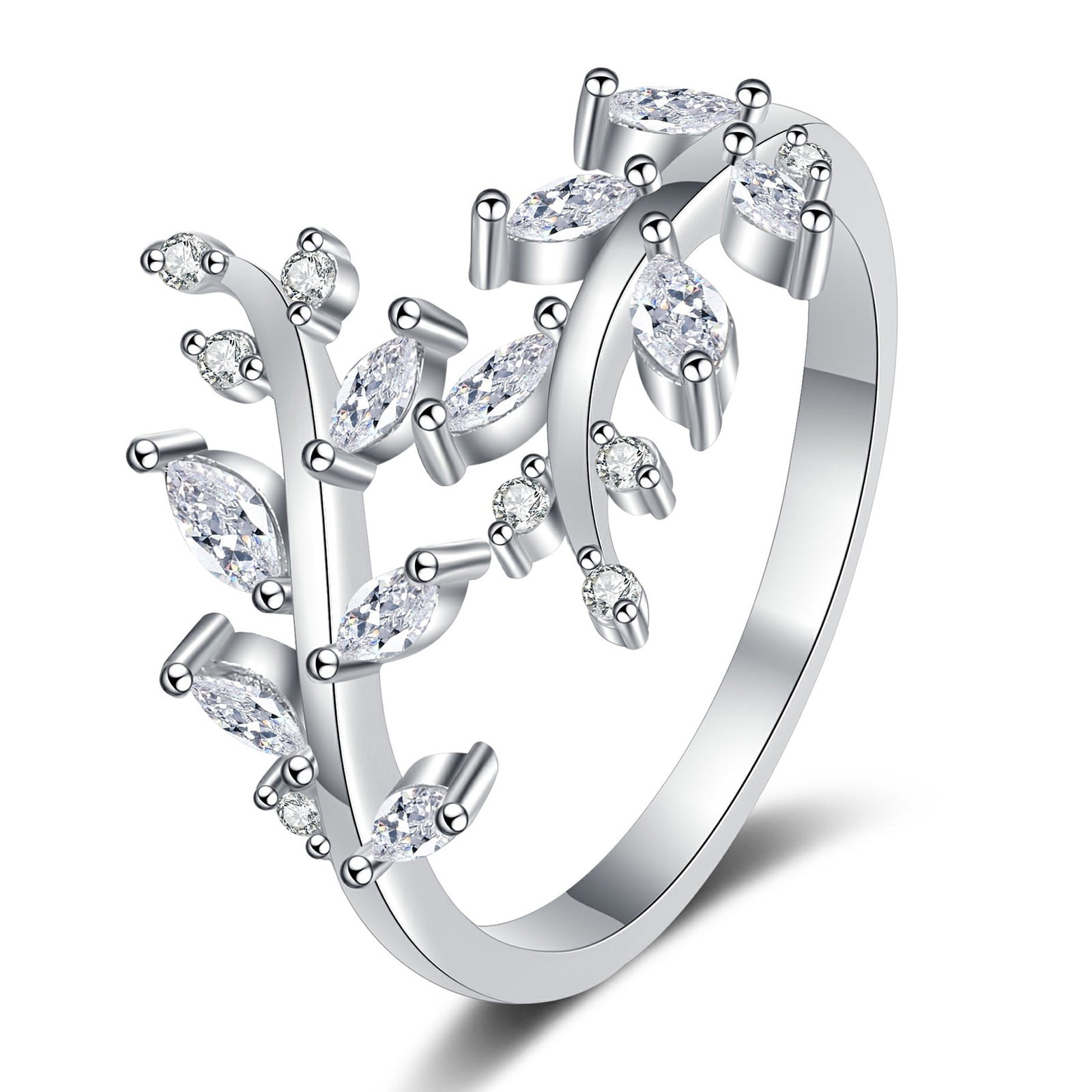 1. Handcrafted Copper Tree Rings with Crystal Accents, Lightweight ...