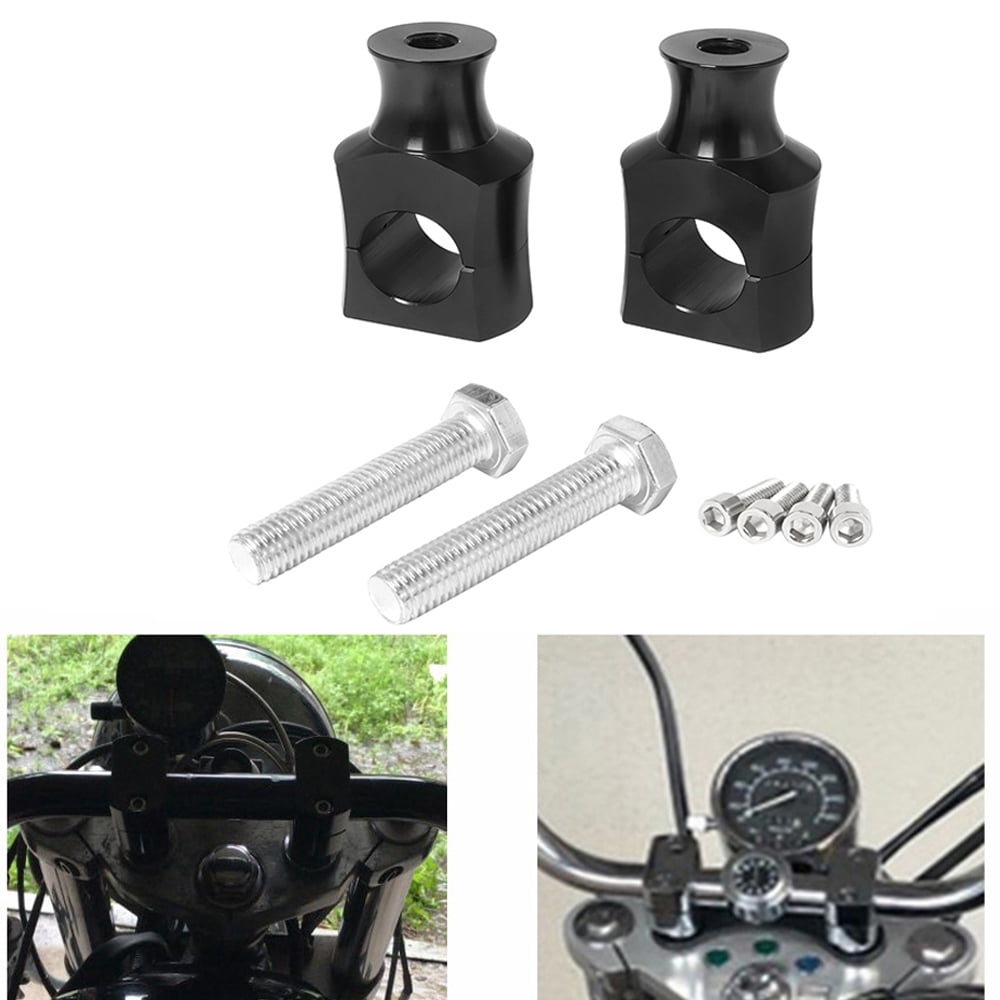 1" Handlebar Risers Mount Black For Kawasaki Vulcan VN 500 900 1500 170 ...