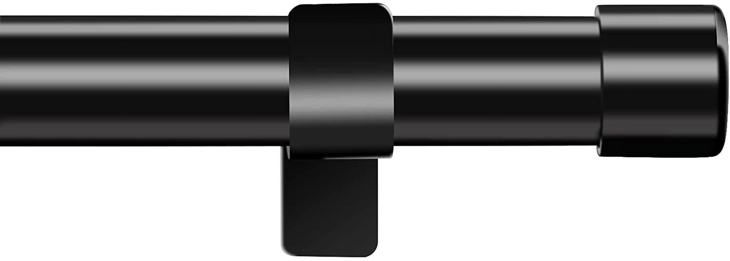 Yeyebest Black Curtain Rods, 30-46 inch, 1 inch Diameter, Heavy Duty ...