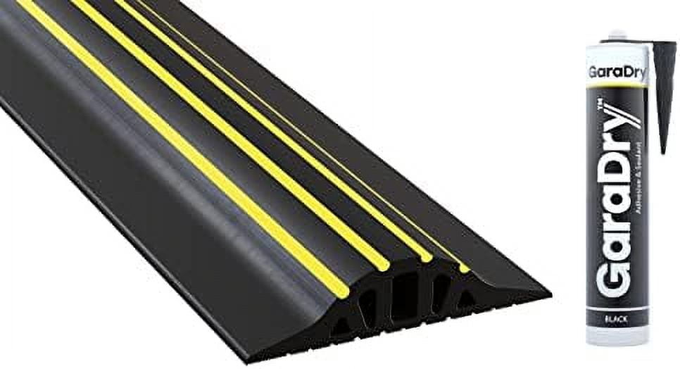1 ¼” High Garage Door Threshold Seal Kit 12'3" Length | Flexible PVC ...