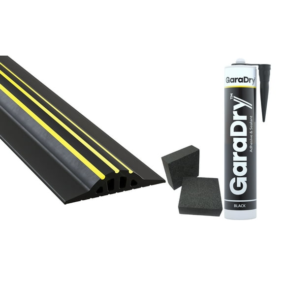 1” High Garage Door Threshold Seal Kit 8'3" Length | Flexible PVC ...
