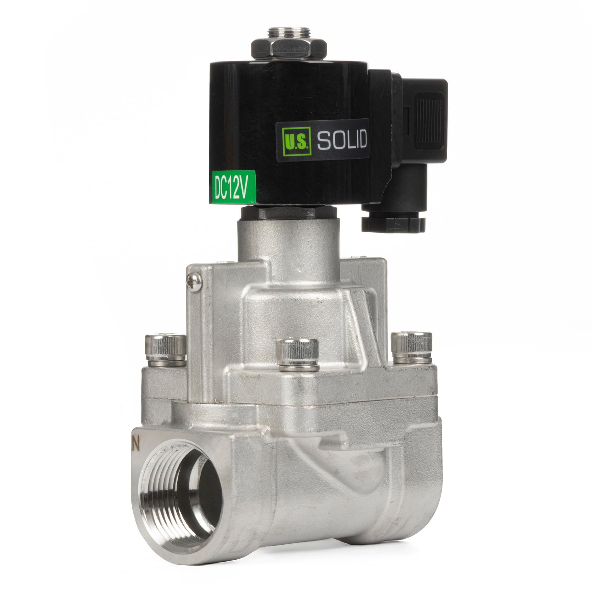Generator Silencer 1/4 Solenoid Valve 12V DC Brass Electric Air Water ...