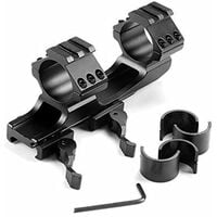 1" High Profile Double Tube Telescope Mounting Ring 25.4mm/30mm Quick ...