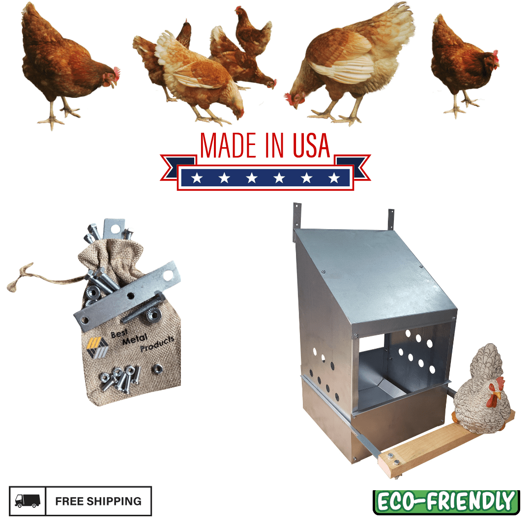 1 Hole Heavy Duty 23ga Galvanized Chicken Nesting Laying Roost Box ...
