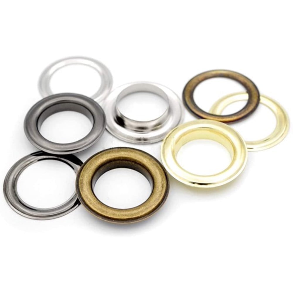 Topboutique Silver Tone Metal Grommets Eyelets with Washers for Bead ...
