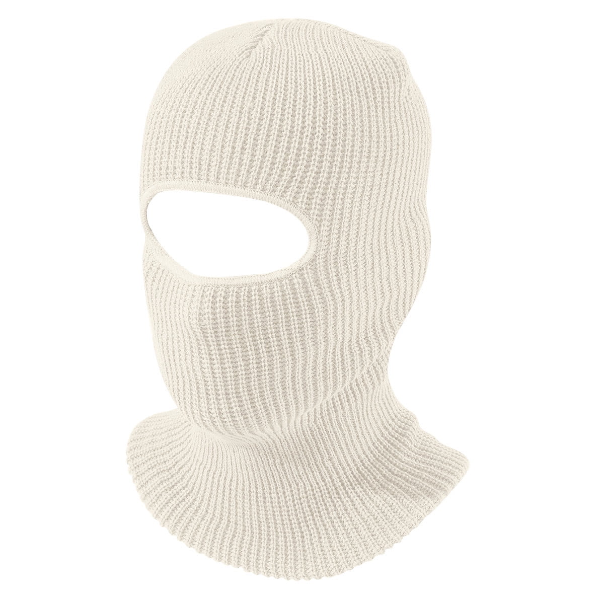 1-Hole Ski Mask Knitted Face Cover Adult Winter Balaclava Full Face ...