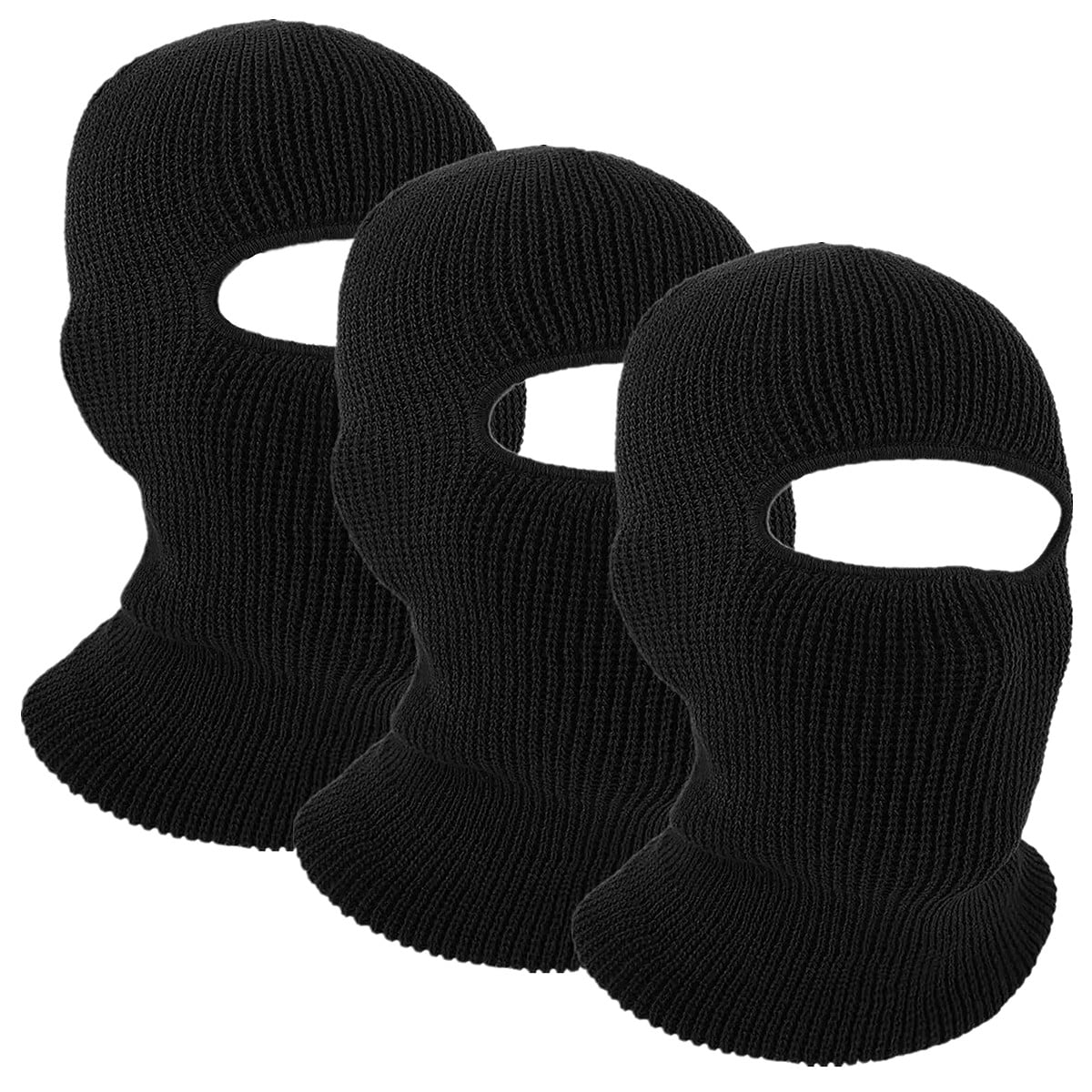 Glory Max Winter Knitted Ski Balaclavas, 1 Hole Full Face Cover, Warm ...