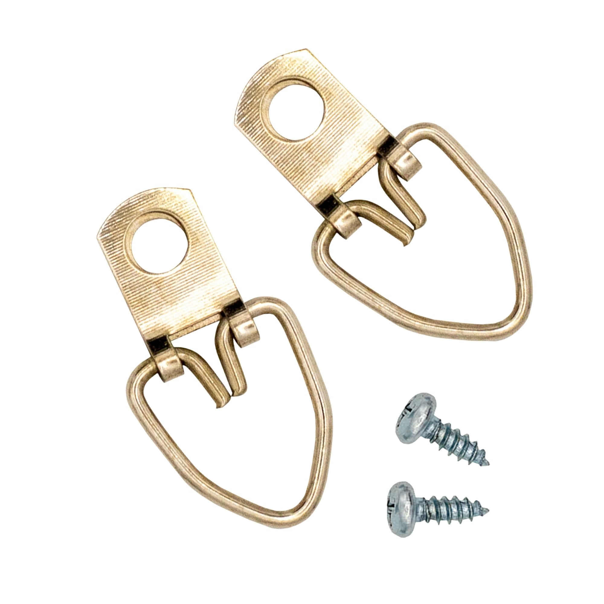 1 Hole Zinc-Plated Heavy Duty D Ring Picture Hanger with Screws for ...