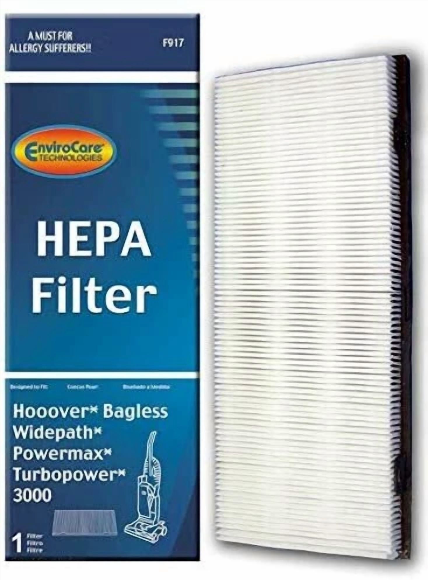 (1) Hoover Powermax Widepath Hepa W/Activated Charcoal Filter, Bagless ...