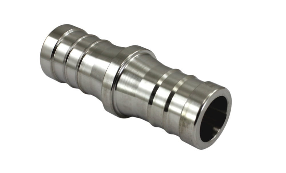 1" Hose Barb Coupling 304 Stainless Steel Fitting Barbed Ends Coupler ...