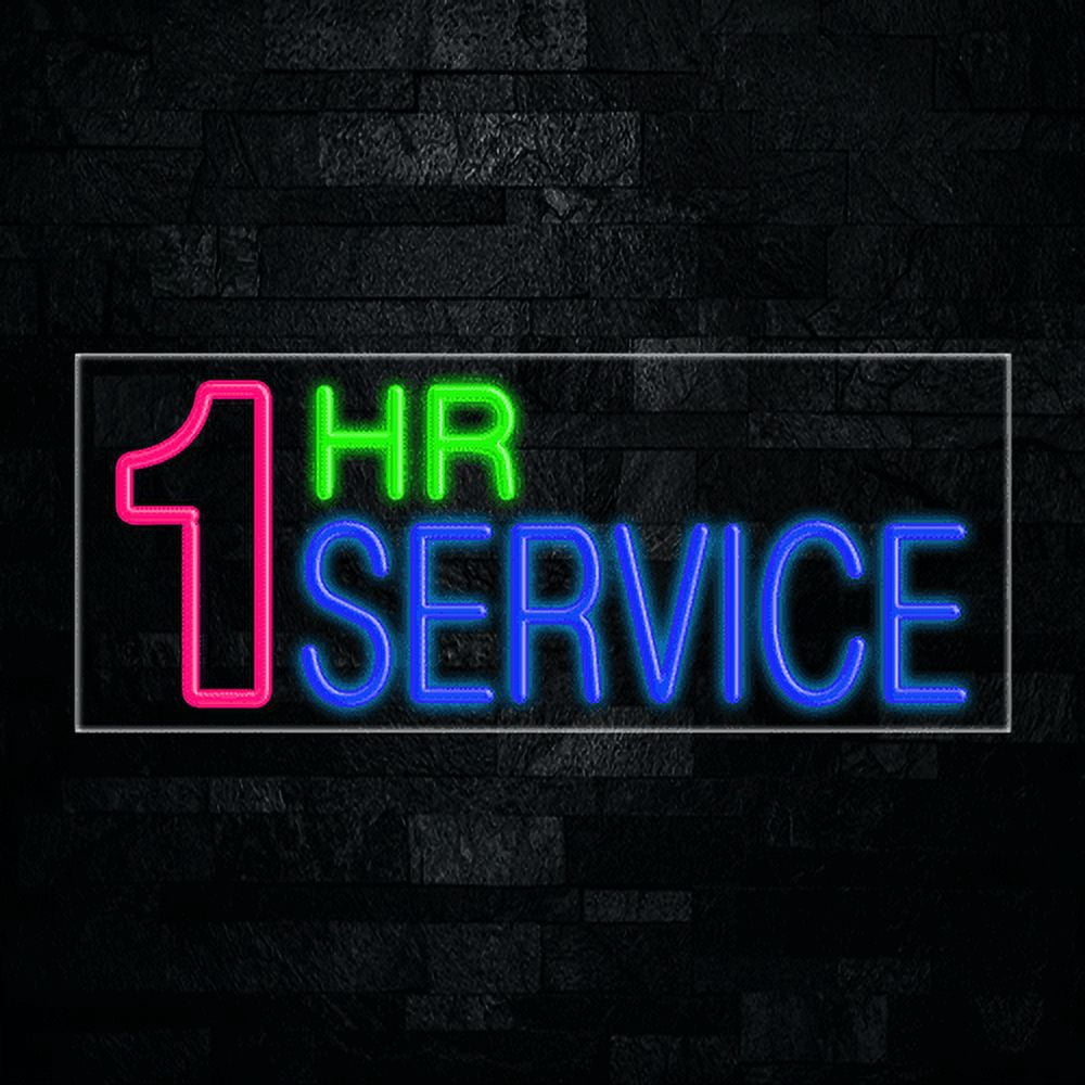 1 Hour Service-LED Neon Sign 30"L x 12"H #30290 - Walmart.com