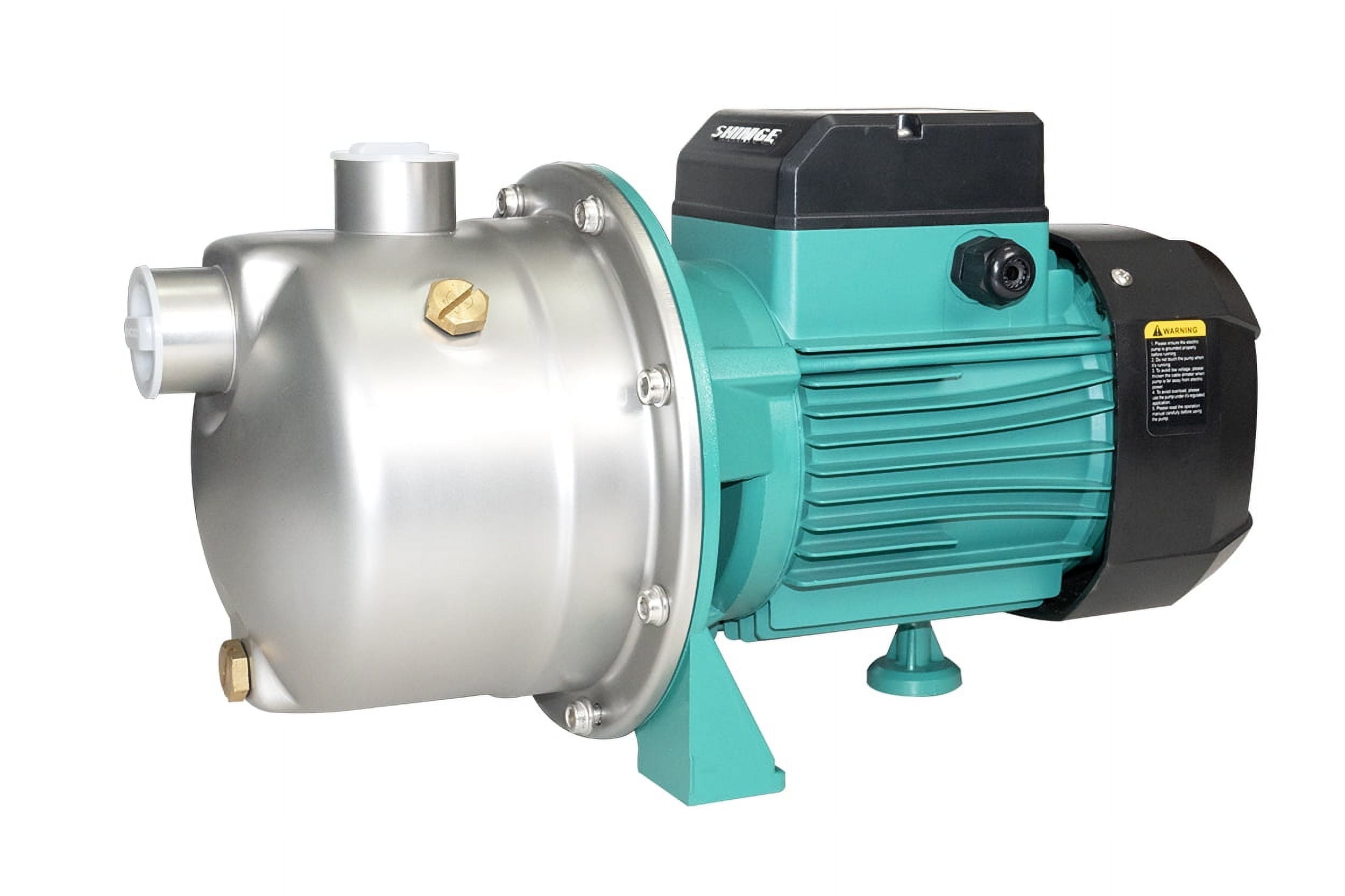 1 Hp Water Pump, Stainless Steel, 115 Volts, 19.8 Gpm Max Flow, 1"In ...