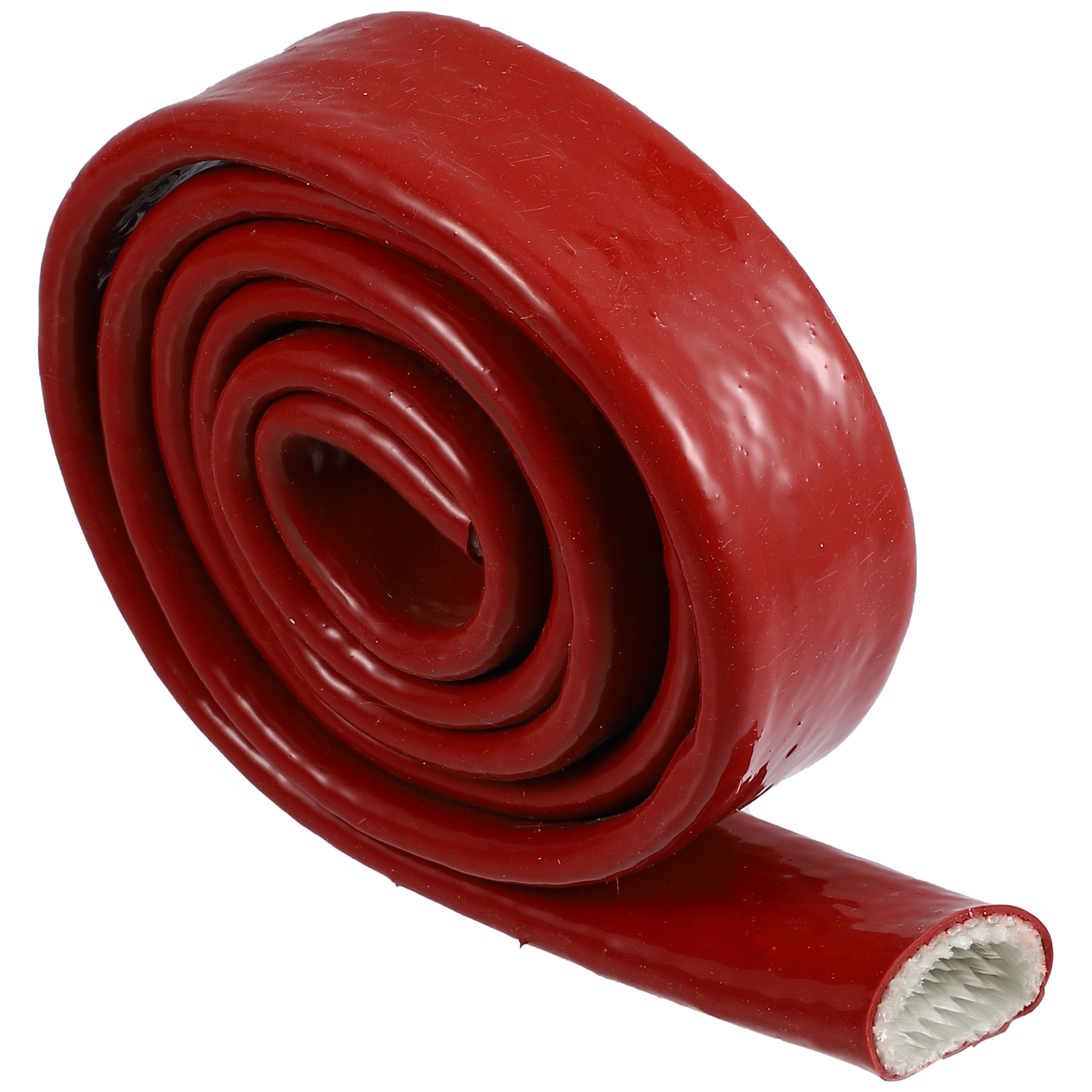 1" ID 5ft Heat Shielded Fire Sleeve Silicone Coated Fiberglass Tape for ...