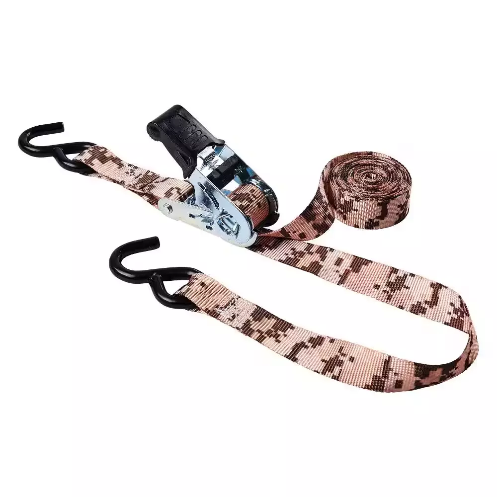 1 In. X 12 Ft. 500 Lbs. Digital Desert Camo Ratchet Tie down Strap ...