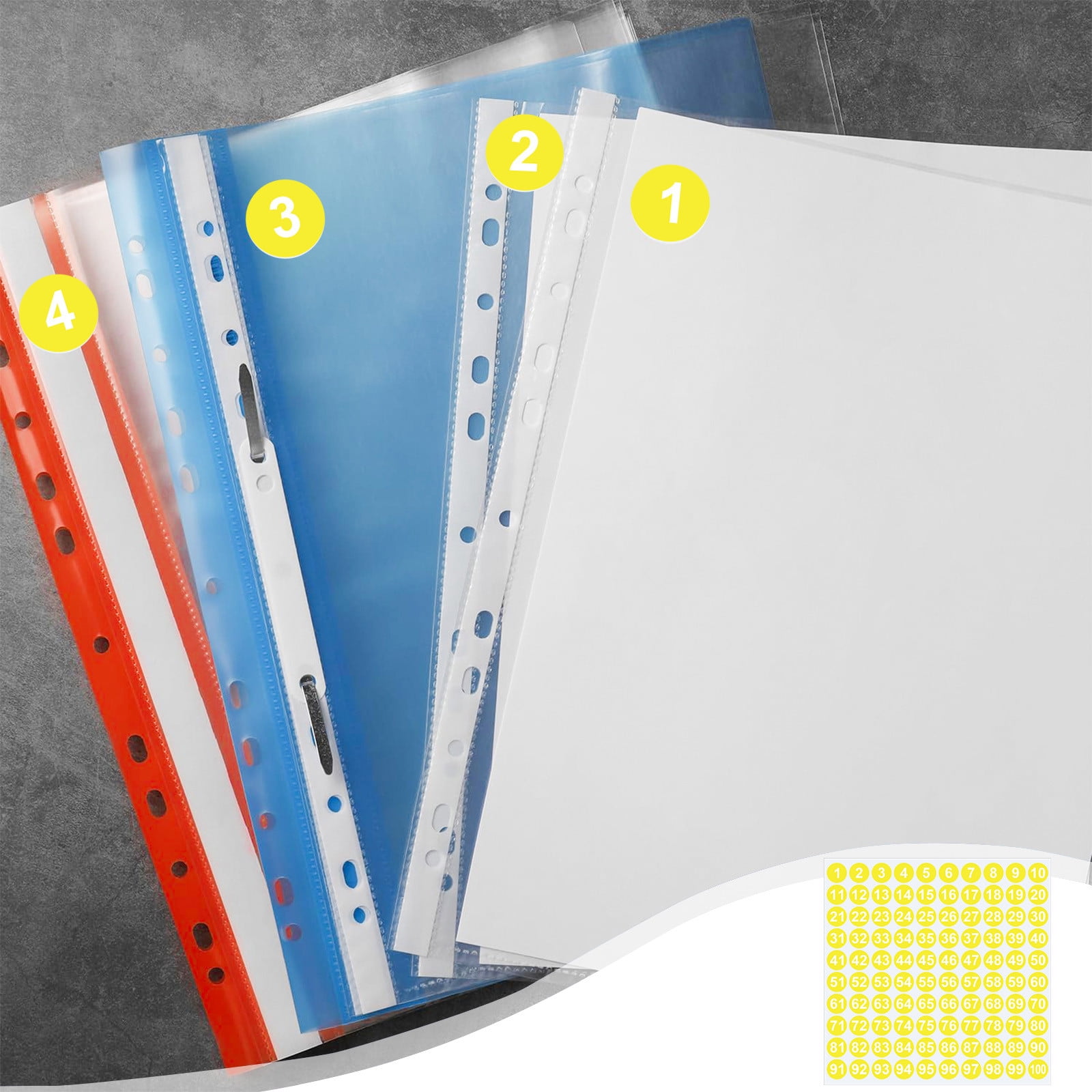 1 Inch 1 to 100 Number Combination Sticker Sheets for Note Decoration ...