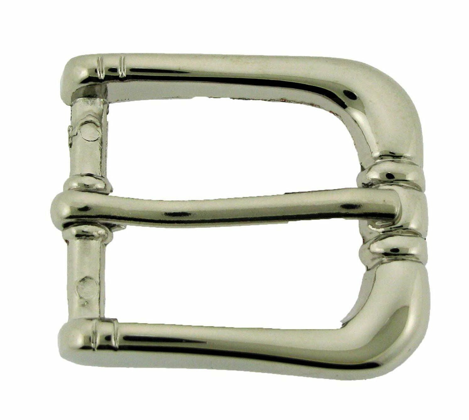 1” Inch (25 mm) Single Prong Center Bar Pin Belt Buckle Silver Metal ...