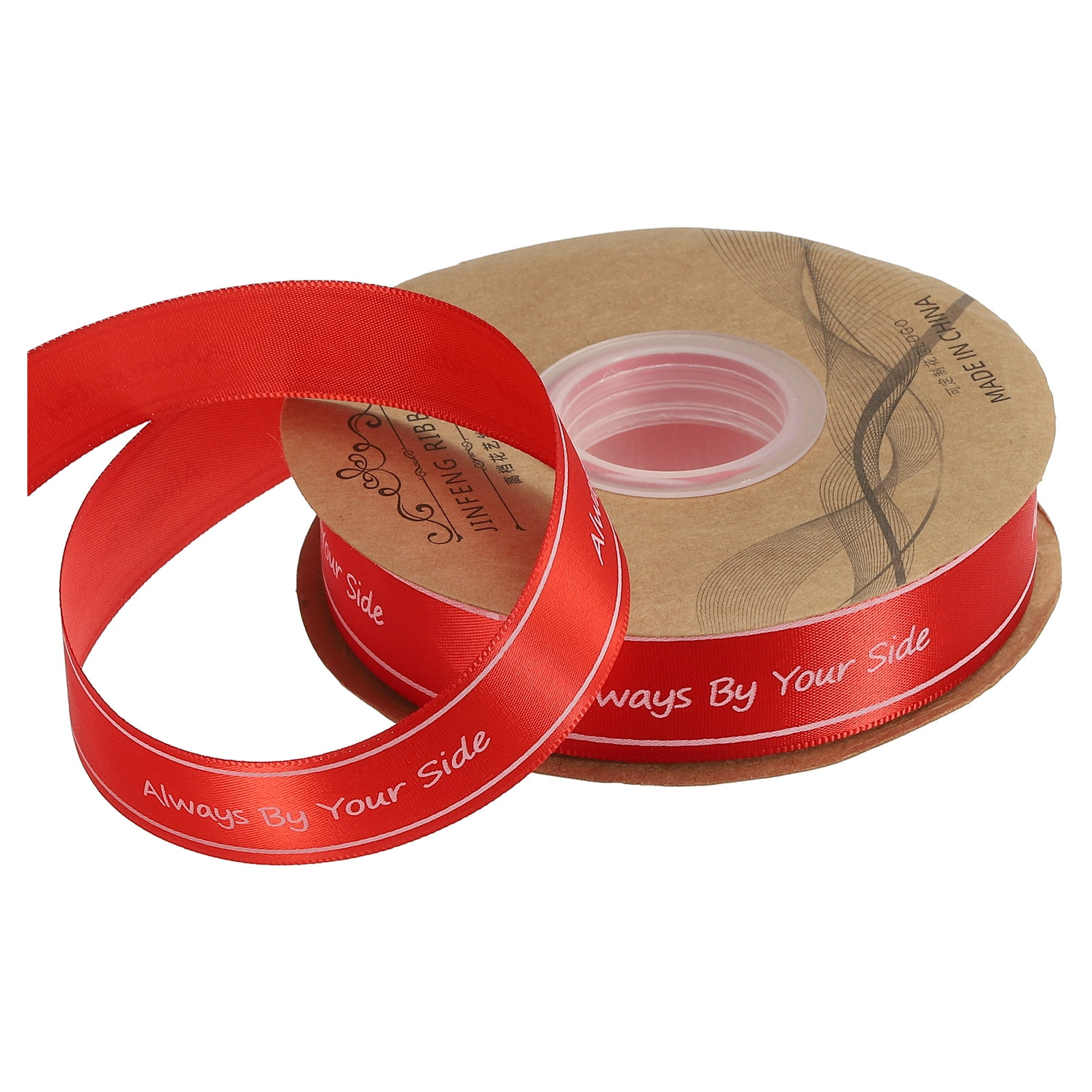 1 Inch 50 Yard Valentine Printed Ribbon Wedding Grosgrain Satin Ribbons ...