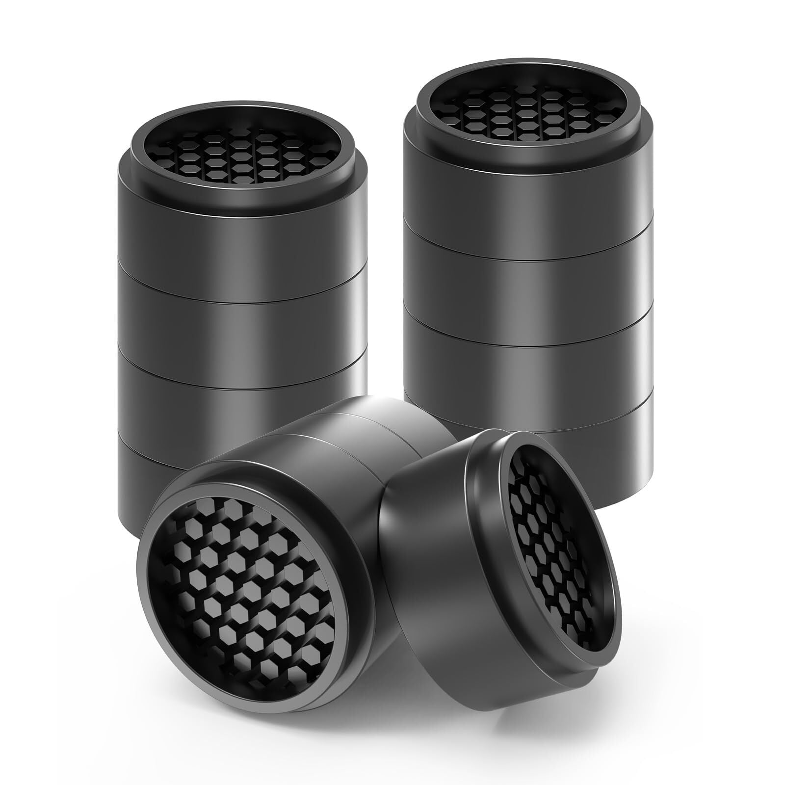 1 Inch Adjustable Bed Furniture Risers, Stackable Round Heavy Duty ...