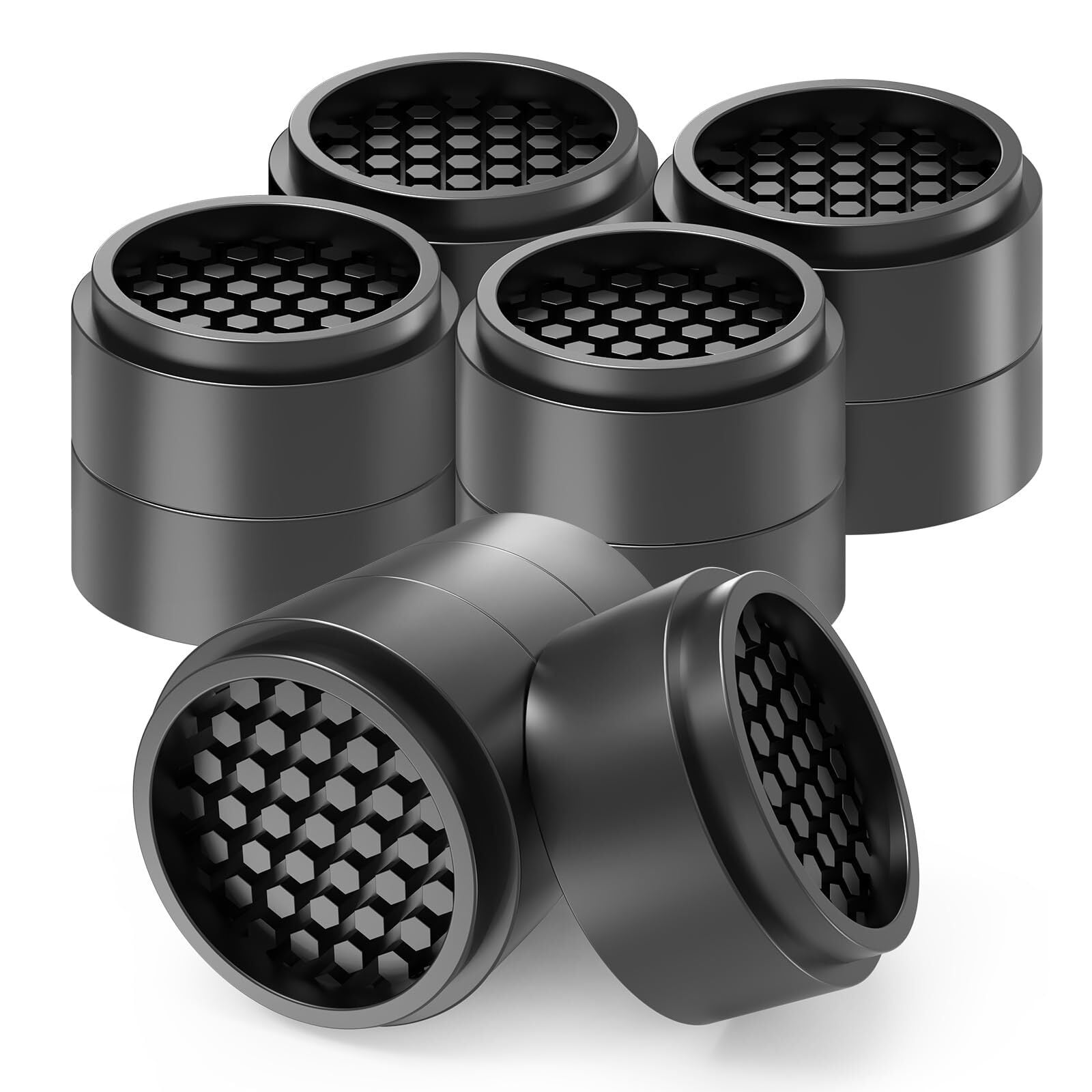 1 Inch Adjustable Bed Furniture Risers, Stackable Round Heavy Duty ...