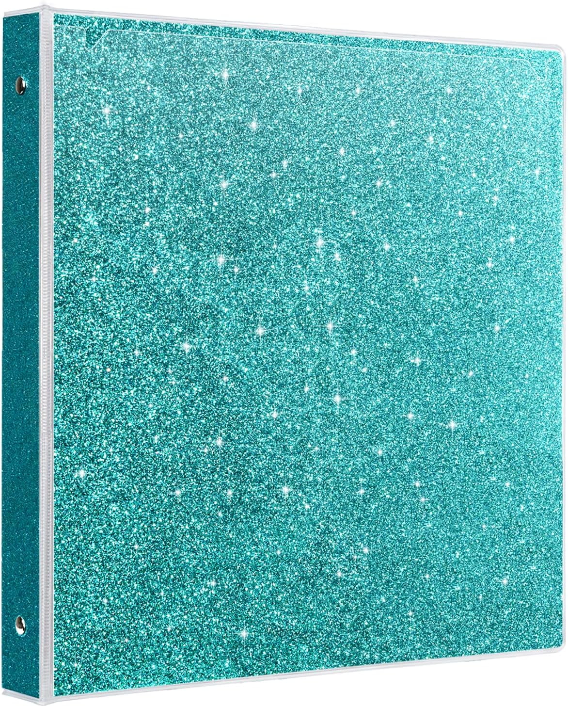 1 Inch Binder 3 Ring Glitter Binder for School Supplies, Fashion View ...