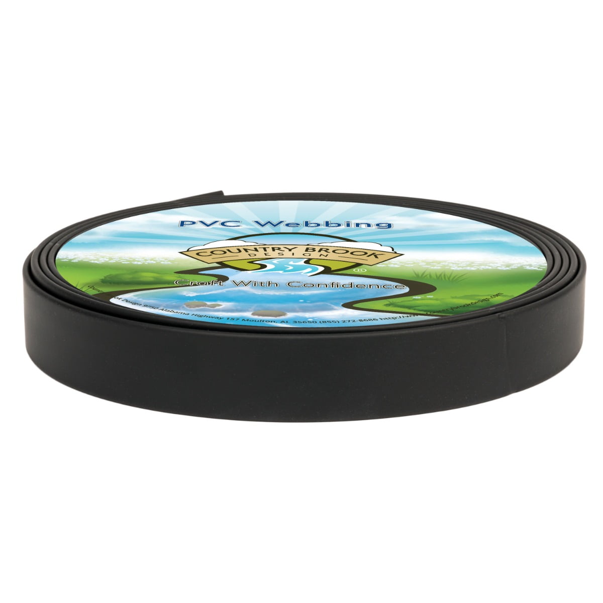 Country Brook Design® 1 Inch Black PVC Webbing, 50 Yards - Walmart.com