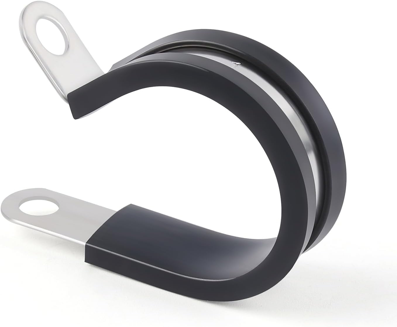 1 Inch Cable Clamp 20 Pack, 304 Stainless Steel Rubber Cushion ...