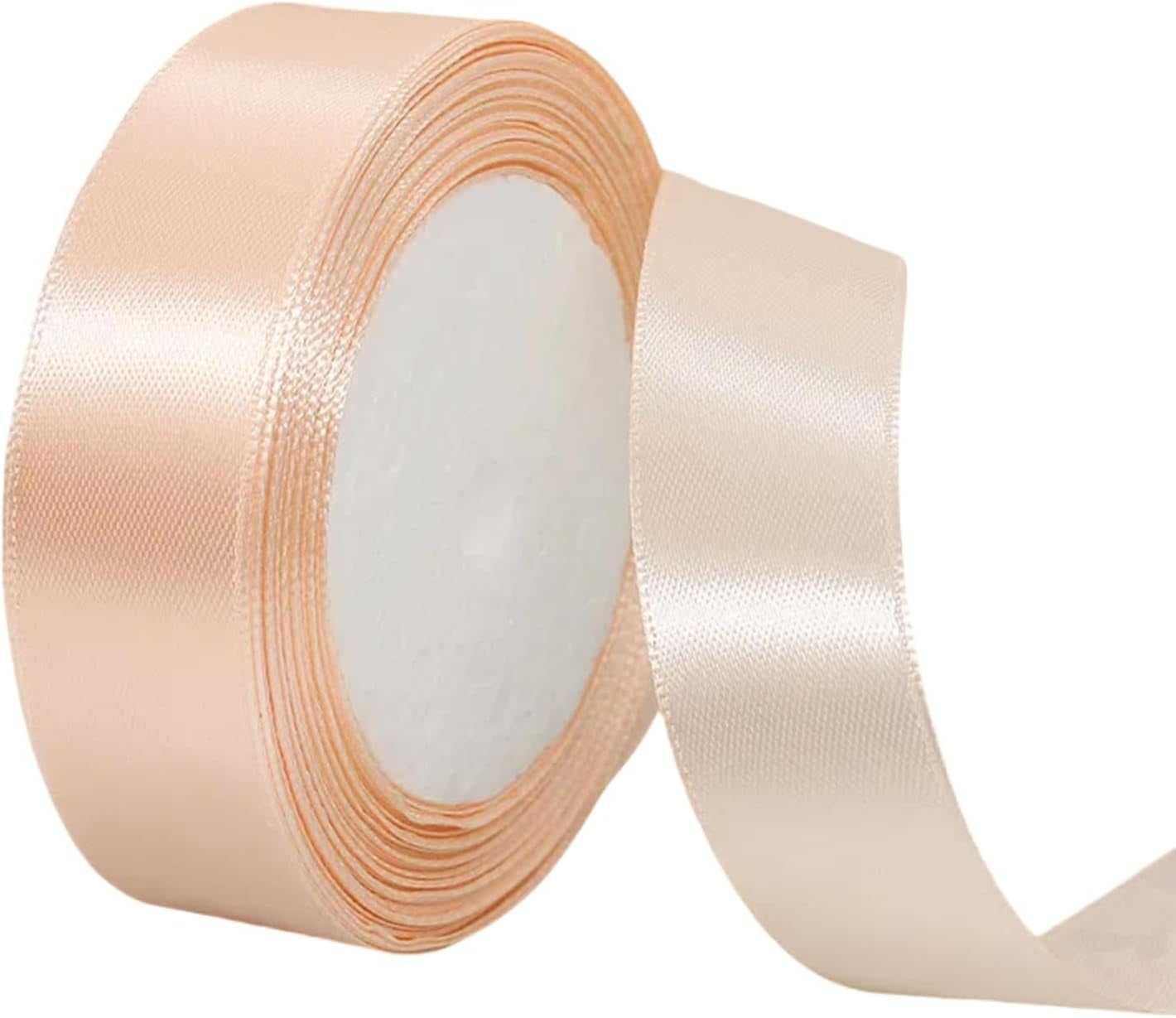 1 Inch Champagne Satin Ribbon,1” x Continuous 25 Yards,25 Yards Craft ...