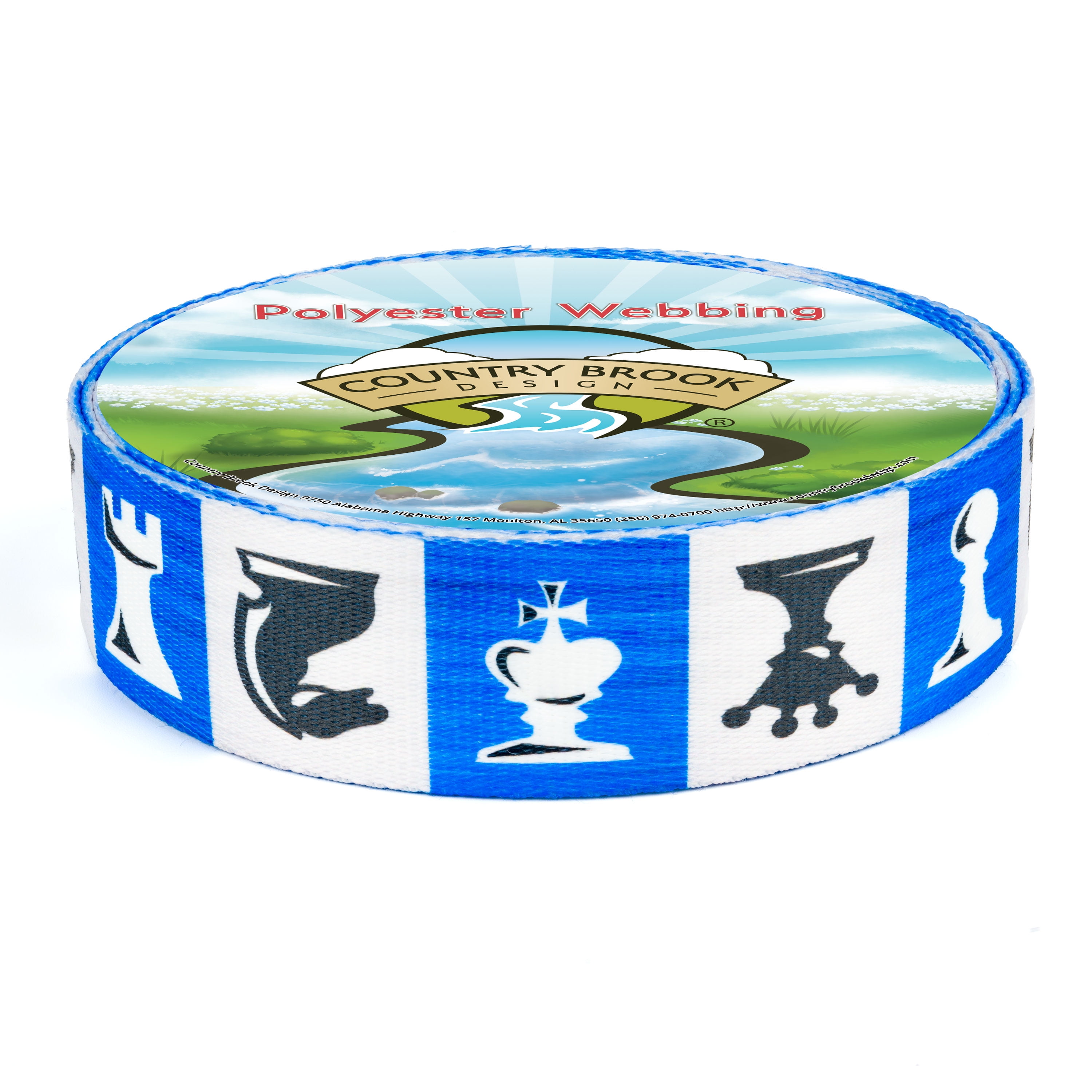 Country Brook Design® 1 Inch Chess Pieces Polyester Webbing, 20 Yards ...