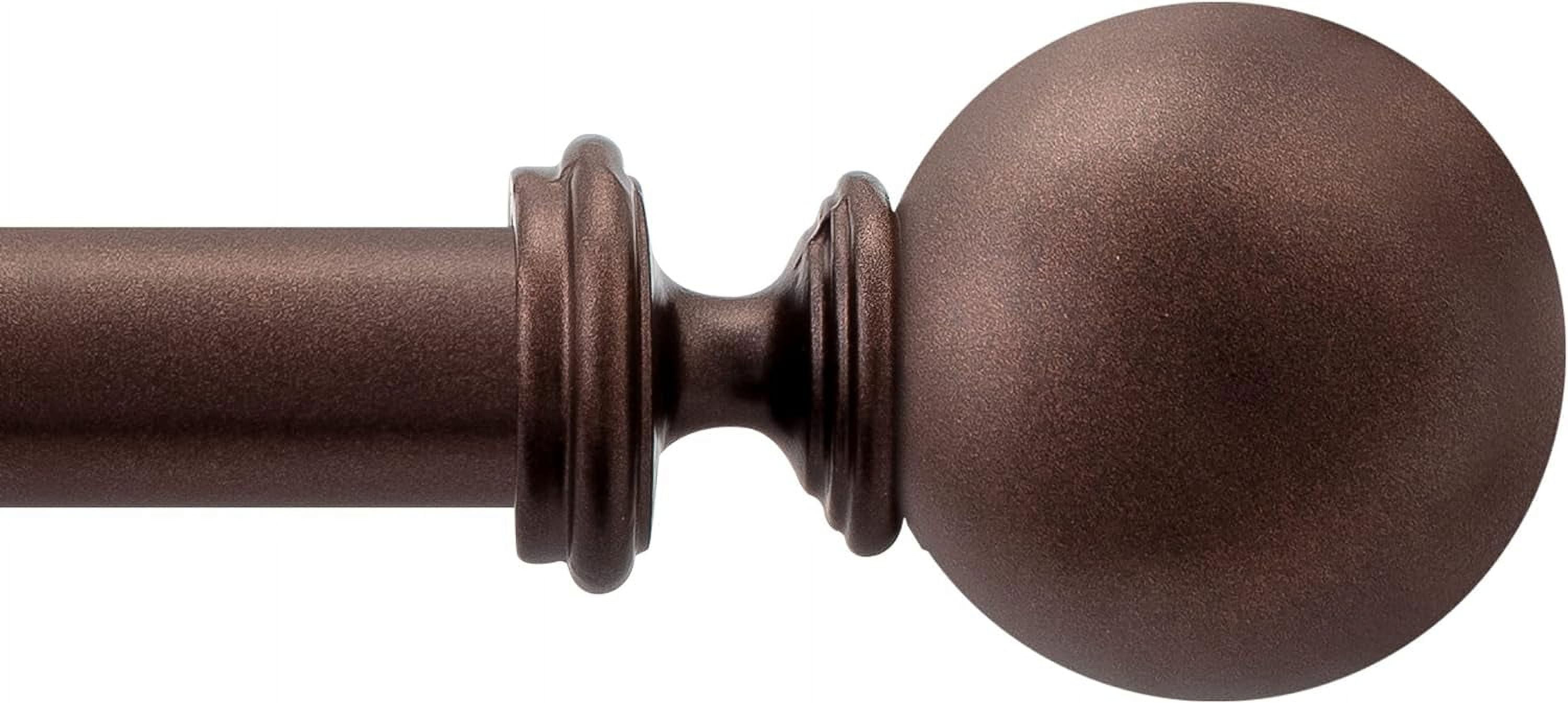 1 Inch Curtain Rod Adjustable 72-144 Inches Extendable Heavy Duty Pole ...