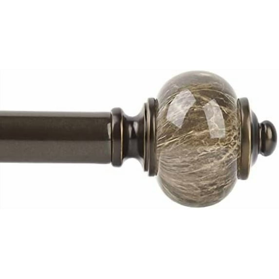 1 Inch Curtain Rods 32 to 58 Inches (2.6-4.8ft), Antique Bronze Single ...