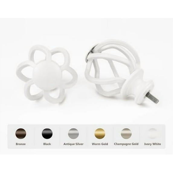 1 Inch Curtain Rods for Windows 72 to 144 Inches (6-12ft), White Long ...